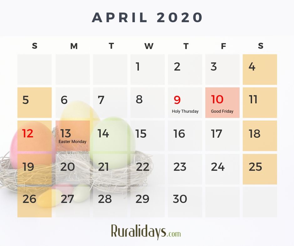 Public Holidays in Spain and Andalucia - Calendar 2020 | Ruralidays