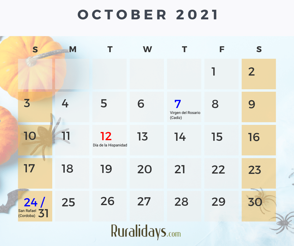 Spanish Holidays Calendar